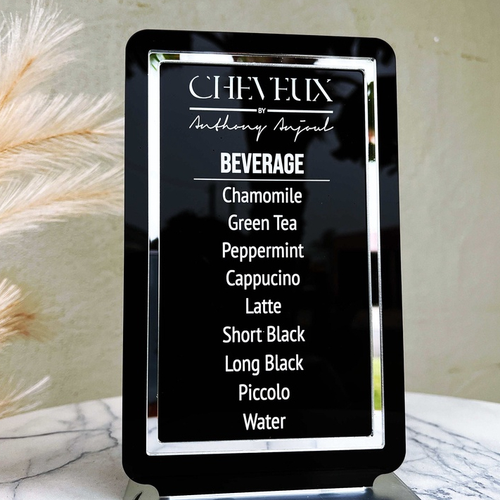 Jual Custom Papan Nama Akrilik,Tampilan Menu Minuman (TG 28) | Shopee ...