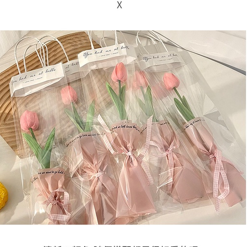 Jual Bucket Bunga Tulip - Kado Valentine (Bucket Bunga + Tas Tangan ...