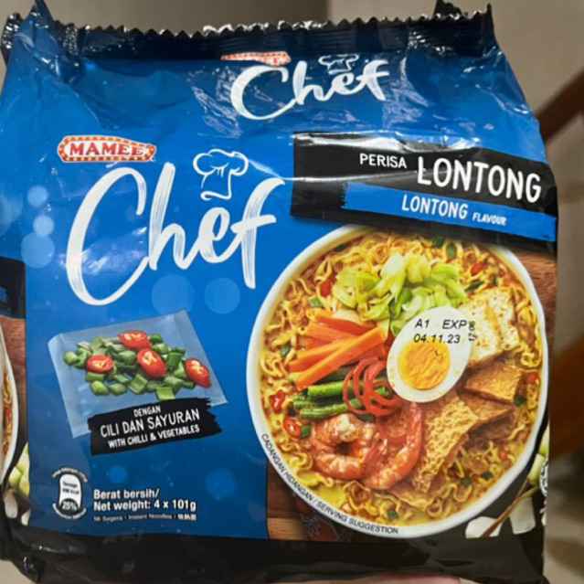 Jual MAMEE MIE CHEF LONTONG|| mamee mie cheff malaysia HALAL laksa ...