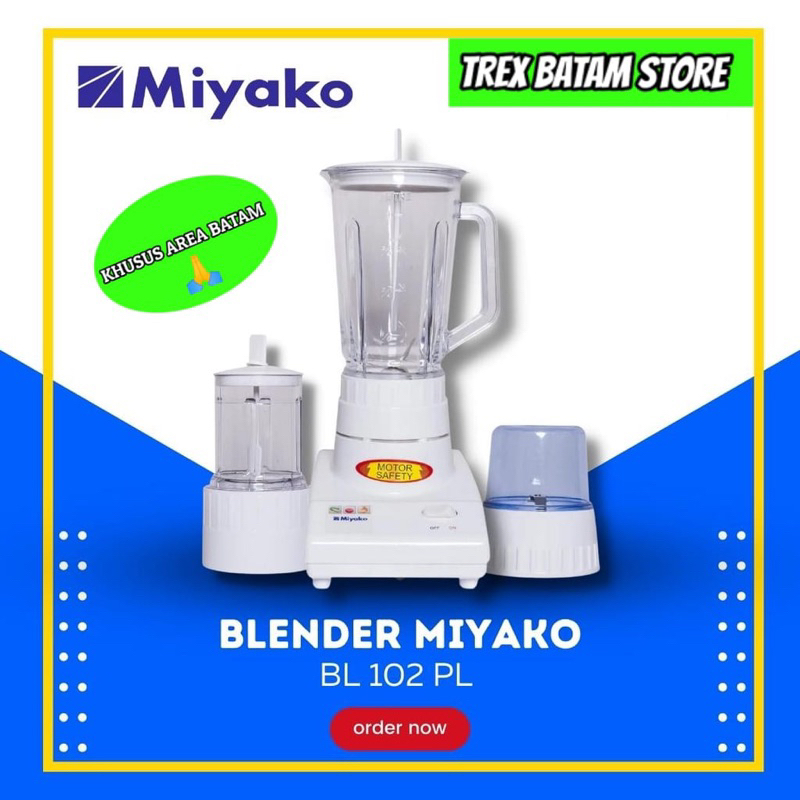 Jual MIYAKO BL 102 PL BLENDER PLASTIK (BATAM) | Shopee Indonesia