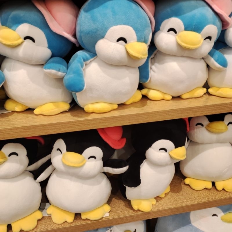 Jual Boneka Penguin Berdiri Lucu - MINISO Standing Plush Toy With Hat ...