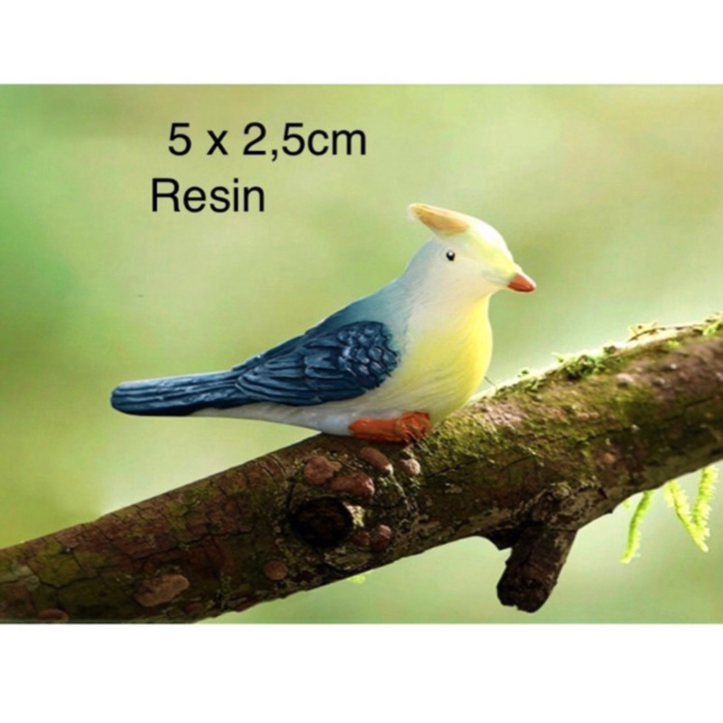 Jual miniatur beraneka burung untuk topper cake, bermain sensory ...