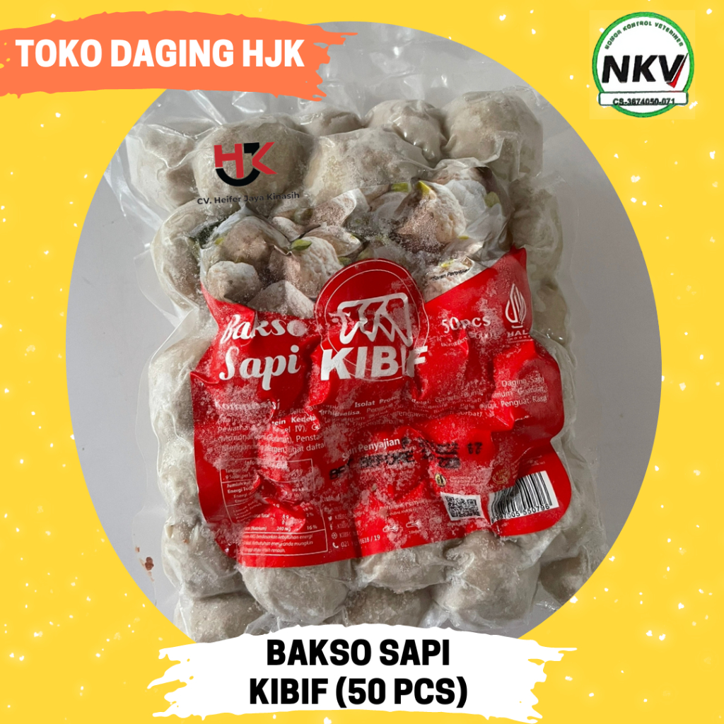 Jual Kibif Bakso Sapi Isi 50 pcs (600 gram) | Shopee Indonesia