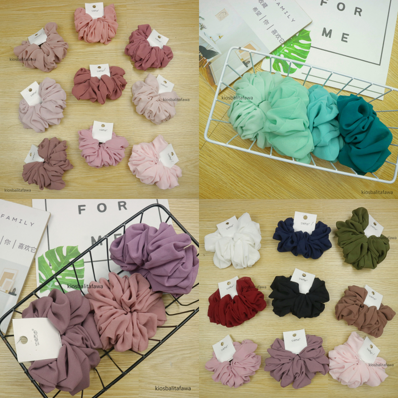 Jual Ikat Rambut Scrunchie / Kunciran Cepol JIlbab Aksesories Wanita ...