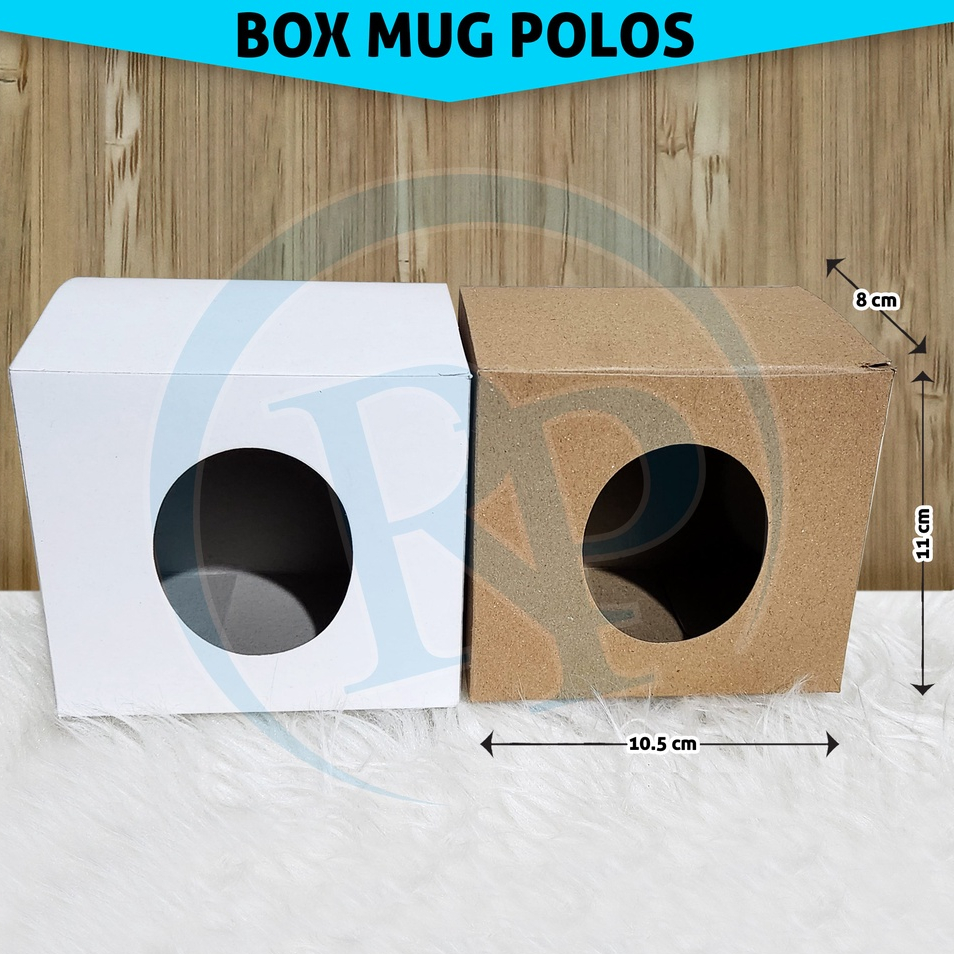 Jual Dus mug/Kardus mug/Box Mug Putih Polos Kotak Duplex | Shopee Indonesia