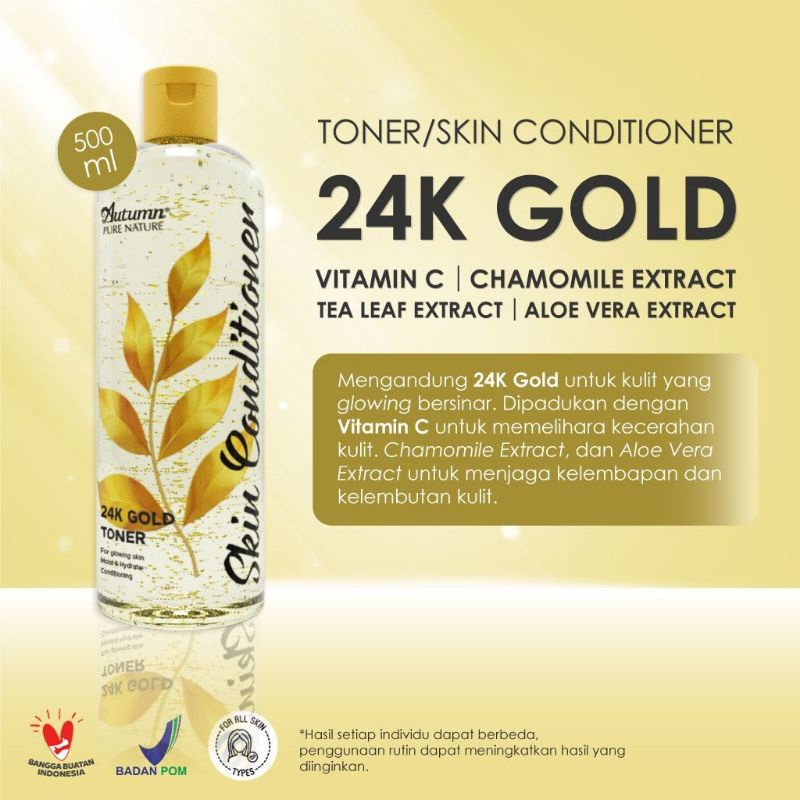 Jual Autumn Toner Skin Conditioner With Hatomugi Extract 500ML | Shopee ...