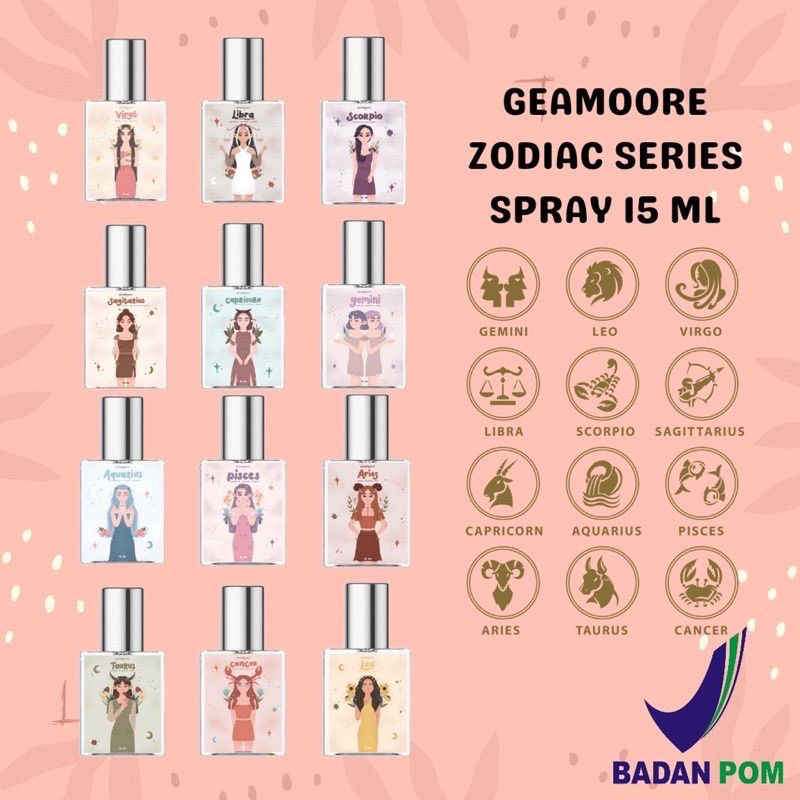 Jual Geamoore Zodiac Parfume Spray 15ML | Shopee Indonesia