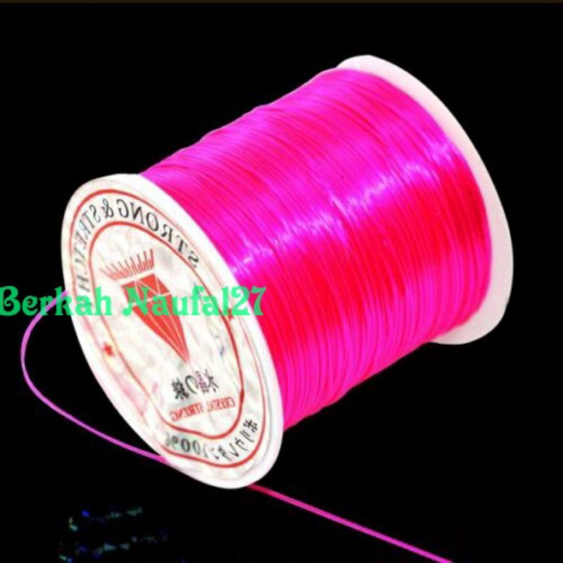 Jual Tali Benang Karet Elastis 60Meter Super Kuat Redy Semua Warna ...