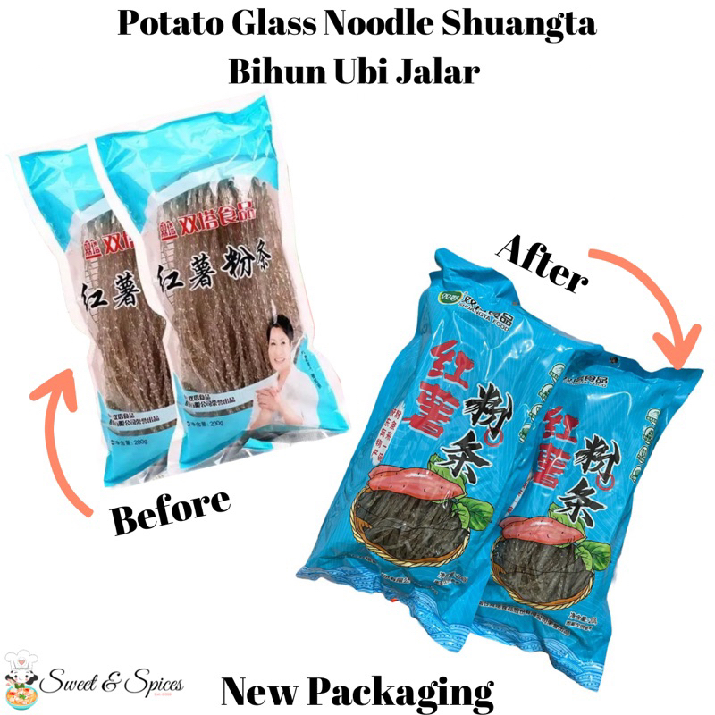 Jual Potato Glass Noodle Bihun Ubi Jalar Shuangta Mie Mi Organik Guilin ...
