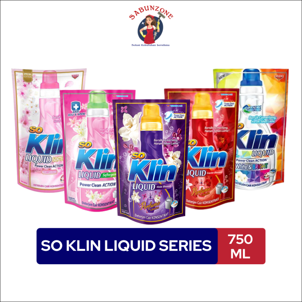 Jual Deterjen Detergen Cair So Klin Liquid Scarlett Blossom Merah ...