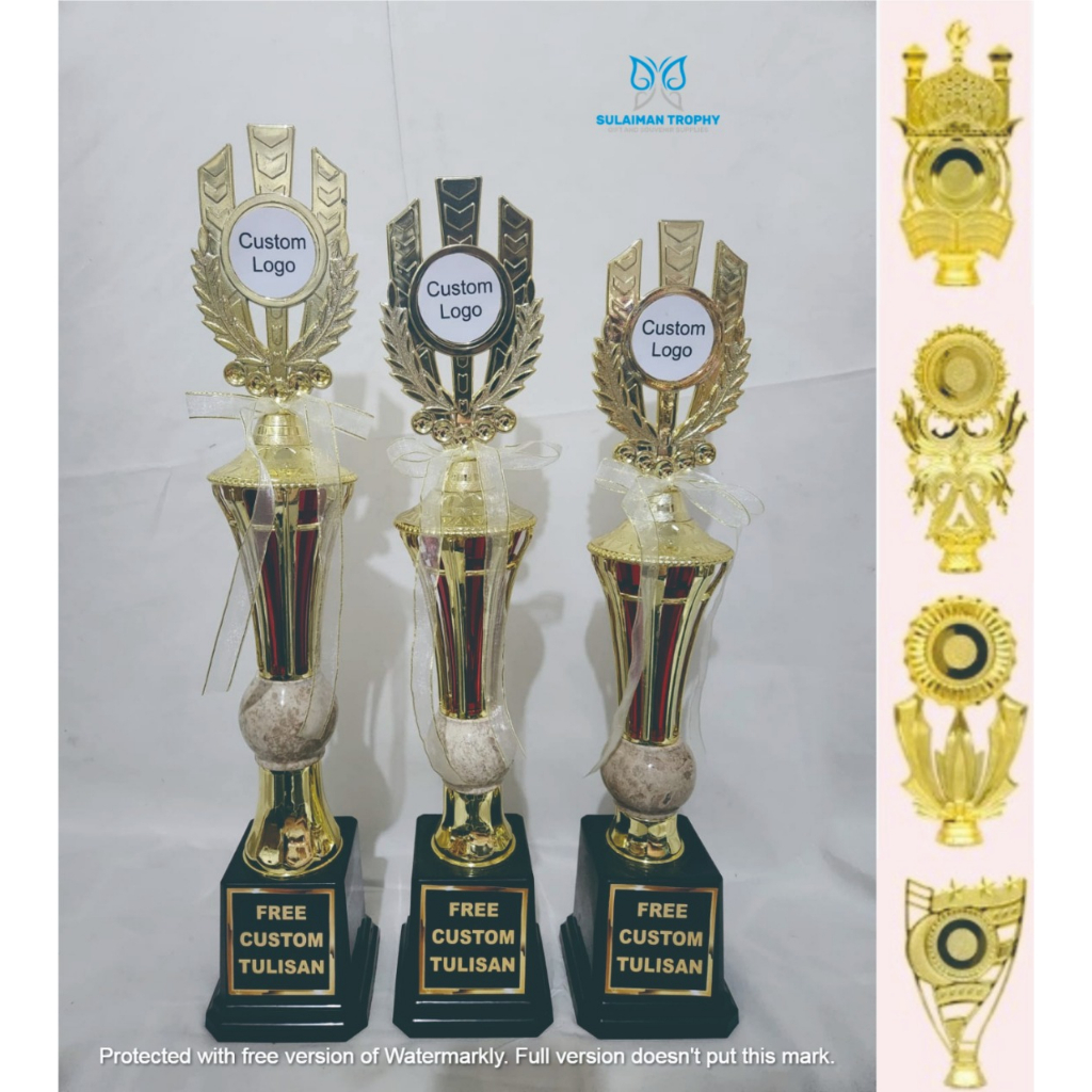 Jual Piala / Trophy Murah Suichoku Marmer SET isi 3 dengan tulisan logo ...