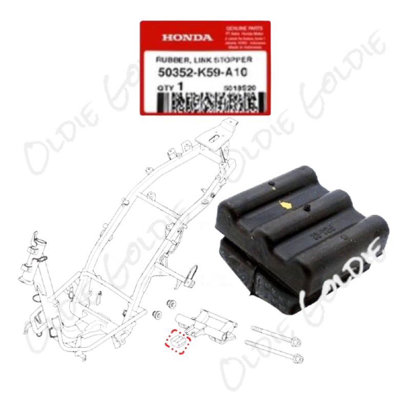Jual 50352-K59-A10 Rubber Link Stopper Karet Bantalan Mounting Link ...
