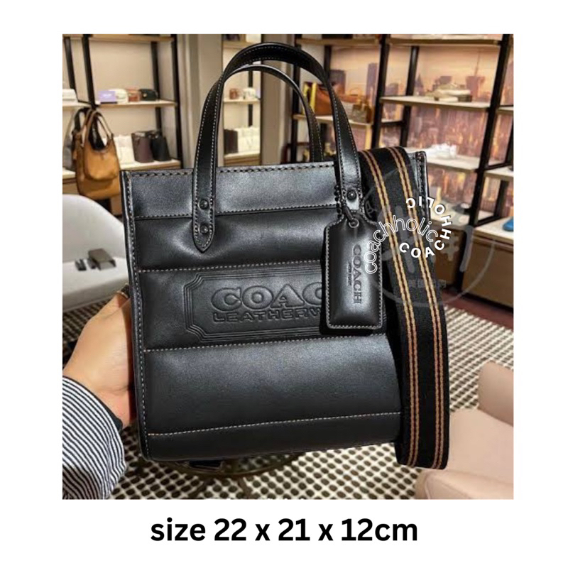 Jual coach field tote 22 quilted | Shopee Indonesia