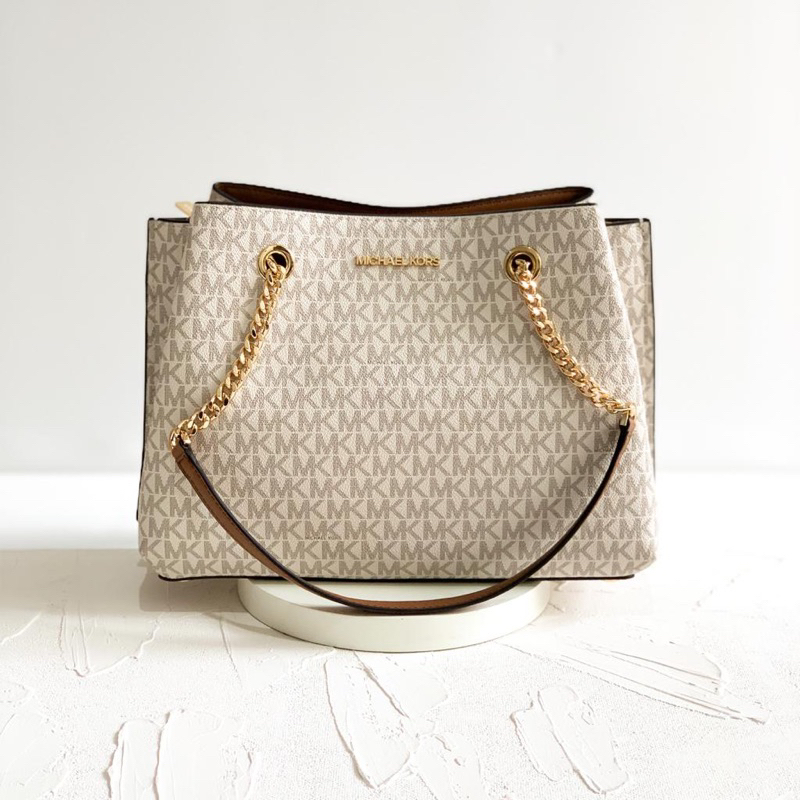 Jual Tas Michael Kors Original Teagen Large Satchel | Shopee Indonesia