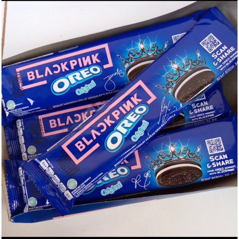 Jual Oreo Biskuit edisi Blackpink x 36,8 gram // Oreo Blackpink Murah ...