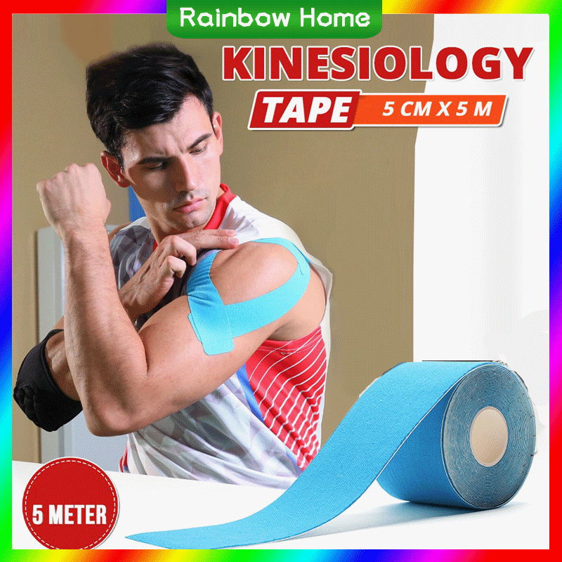 Jual Rainbow Home TERMURAH ORIGINAL KINESIO TAPE Kinesiology tape taping 5cm x 5meter | Shopee ...