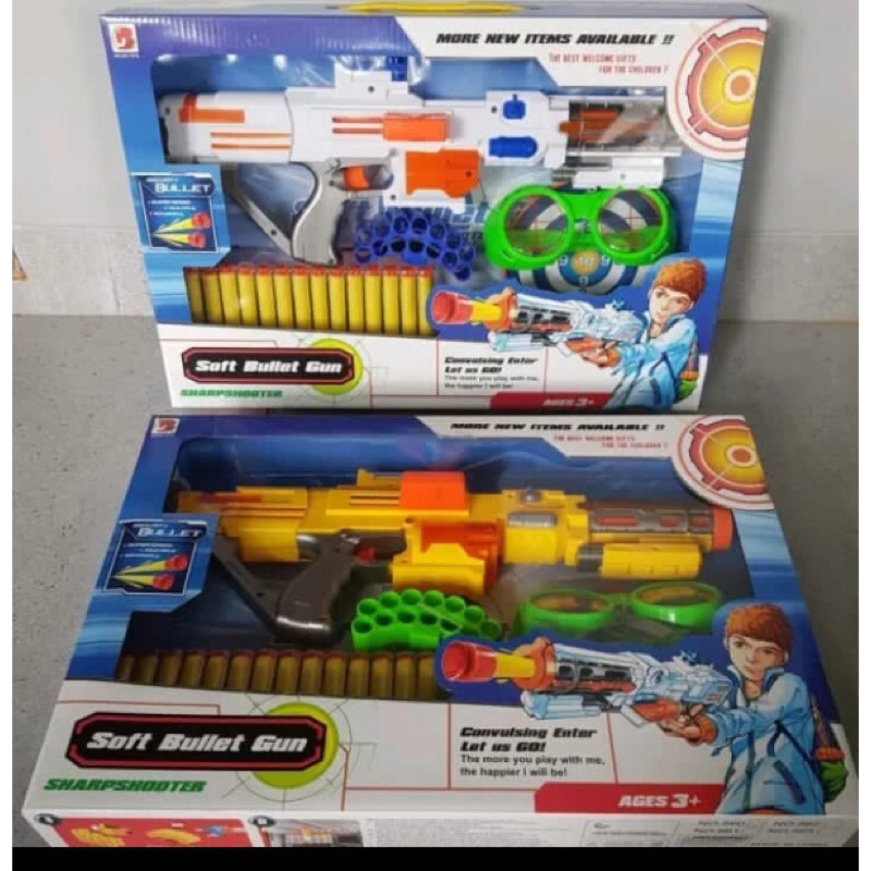 Jual MAINAN TEMBAKAN NERF PELURU BUSA SOFT BULLET SHOOT GUN EDUKASI ...