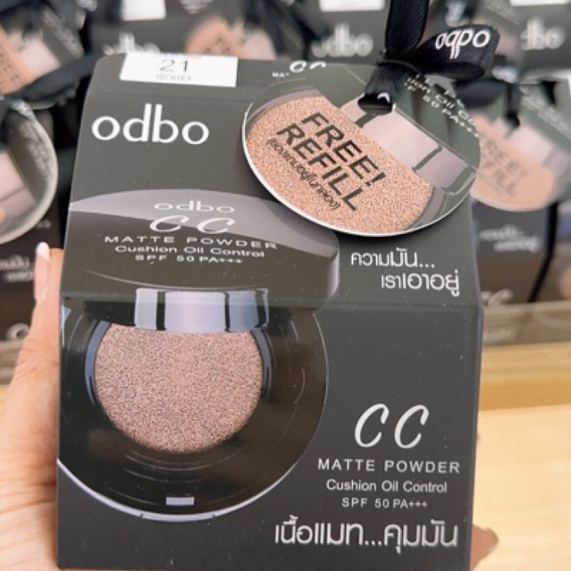 Jual Odbo Oil Cushion Control Spf 50 PA+++/Free Refil/ Ready Stock | Shopee Indonesia