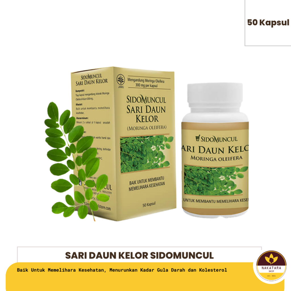 Jual SARI DAUN KELOR SIDO MUNCUL ISI 50 KAPSUL | Shopee Indonesia