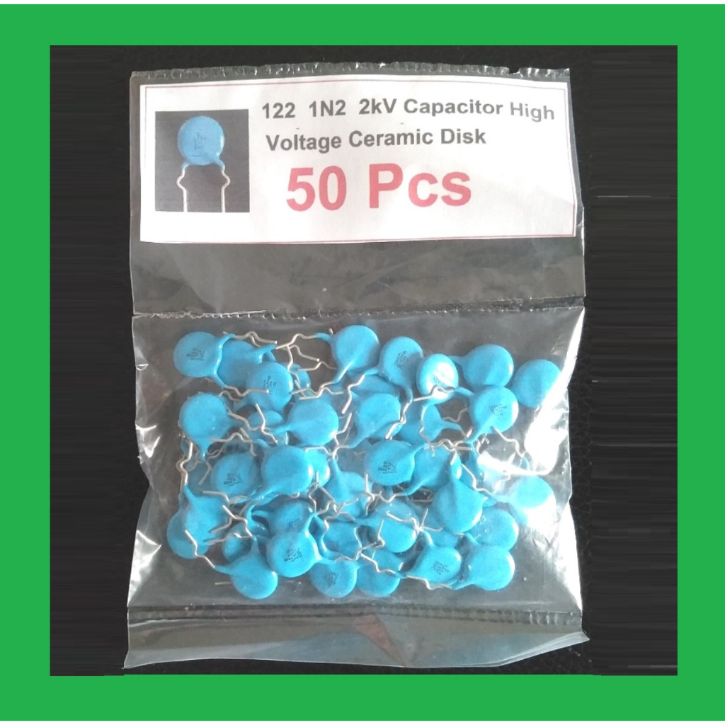 Jual QTY 50 Pcs 122 1N2 2kV Capacitor High Voltage Ceramic Disk ...