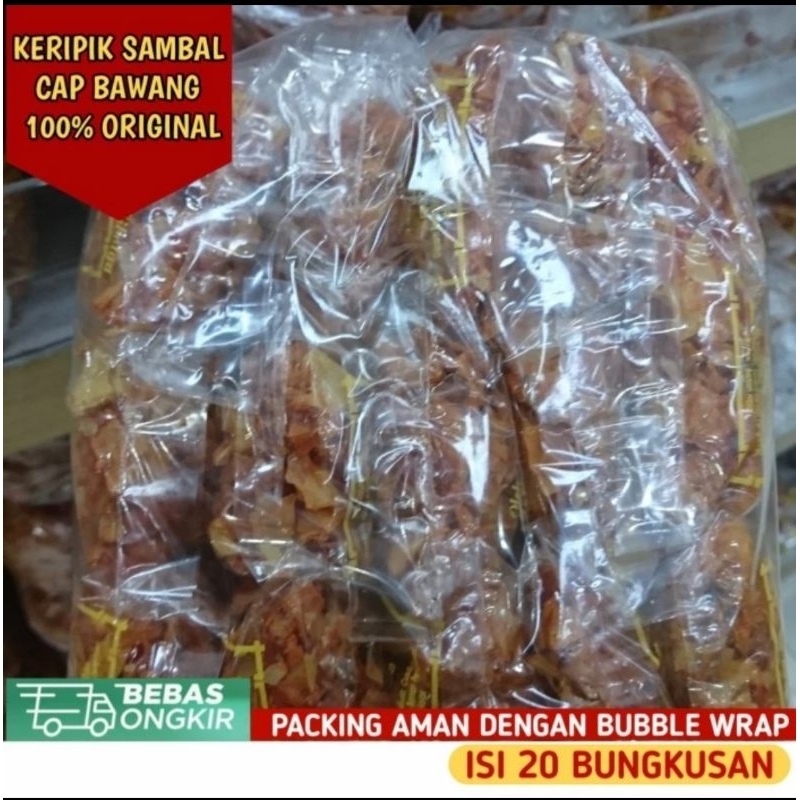 Jual Keripik Sambal Sibolga Cap Bawang kemasan 20 Bungkusan | Shopee ...