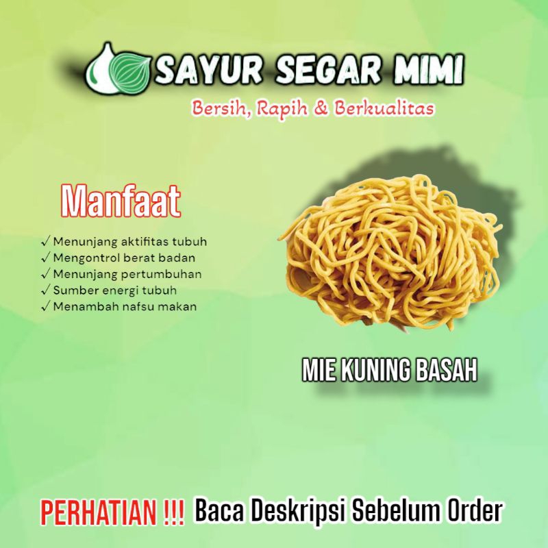 Jual Mie Kuning Basah - Sayur Segar Mimi | Shopee Indonesia