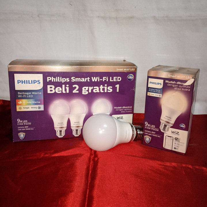 Jual Lampu Pintar PHILIPS SMART Wi-Fi LED 9 WATT | Shopee Indonesia