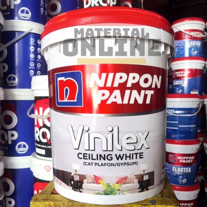 Jual Vinilex Ceiling White Cat Plafon Gypsum Gipsum Grc Tembok Putih Pail 25 Kg 25Kg Nippon ...