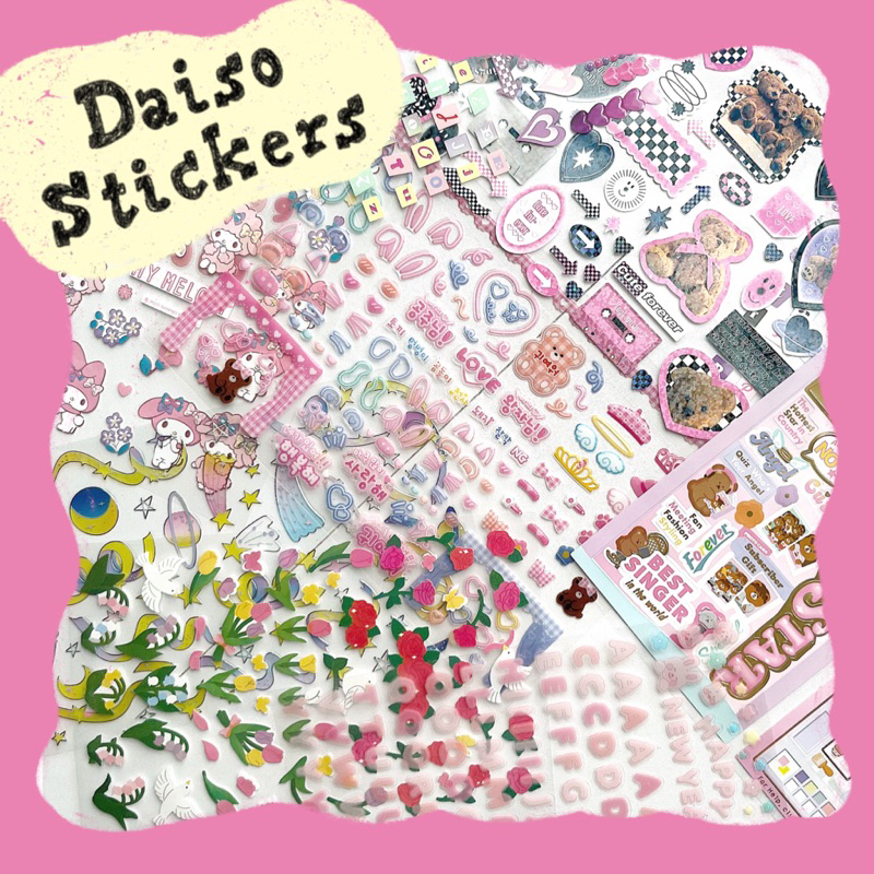 Jual SHARING STICKER DECO DAISO KOREA | Shopee Indonesia