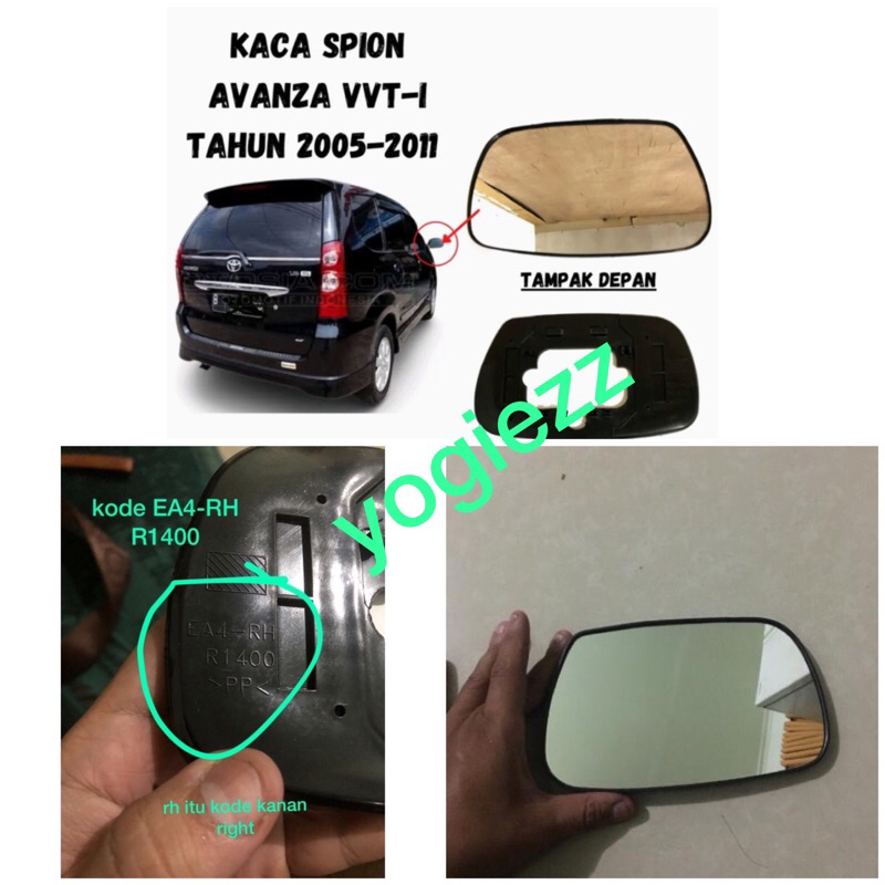 Jual Kaca spion avanza vvti type s 2004 2005 2006 2007 2008 2009 2010 ...