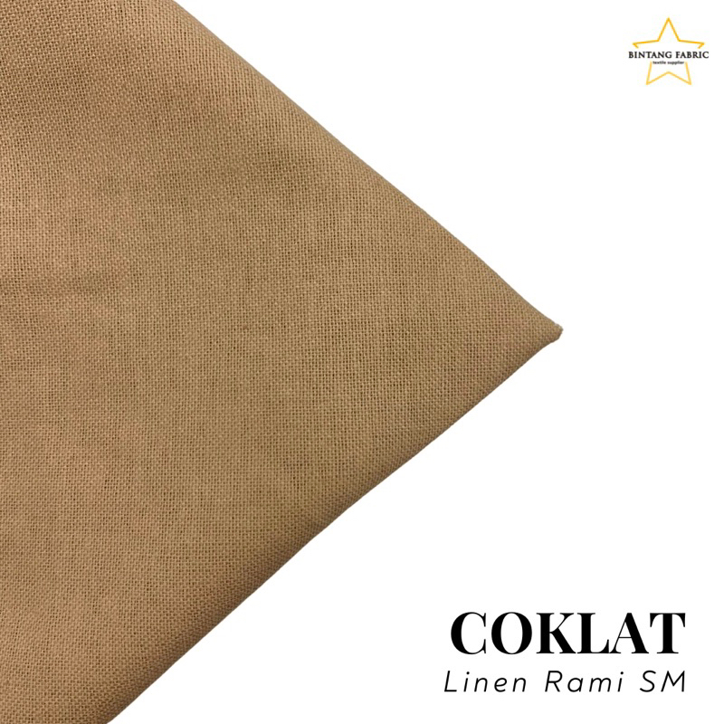 Jual Bahan Kain Linen Rami SM 0,5 Meter | Shopee Indonesia