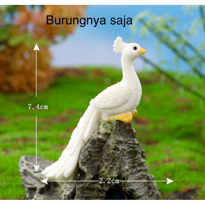 Jual mainan miniatur peacock, burung merak untuk bermain sensory ...