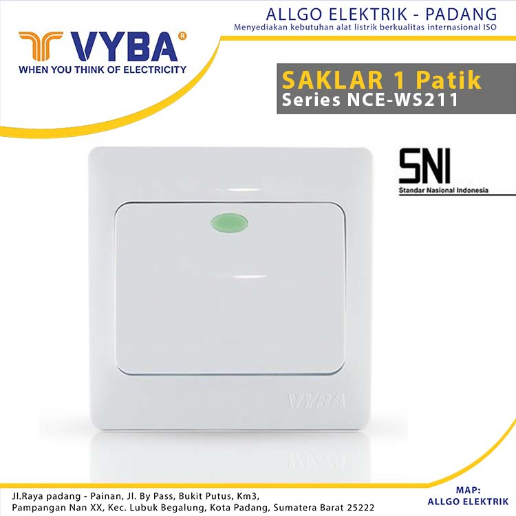 Jual allgo elektrik - Saklar Series Listrik PLN Merek VYBA ORIGINAL ...
