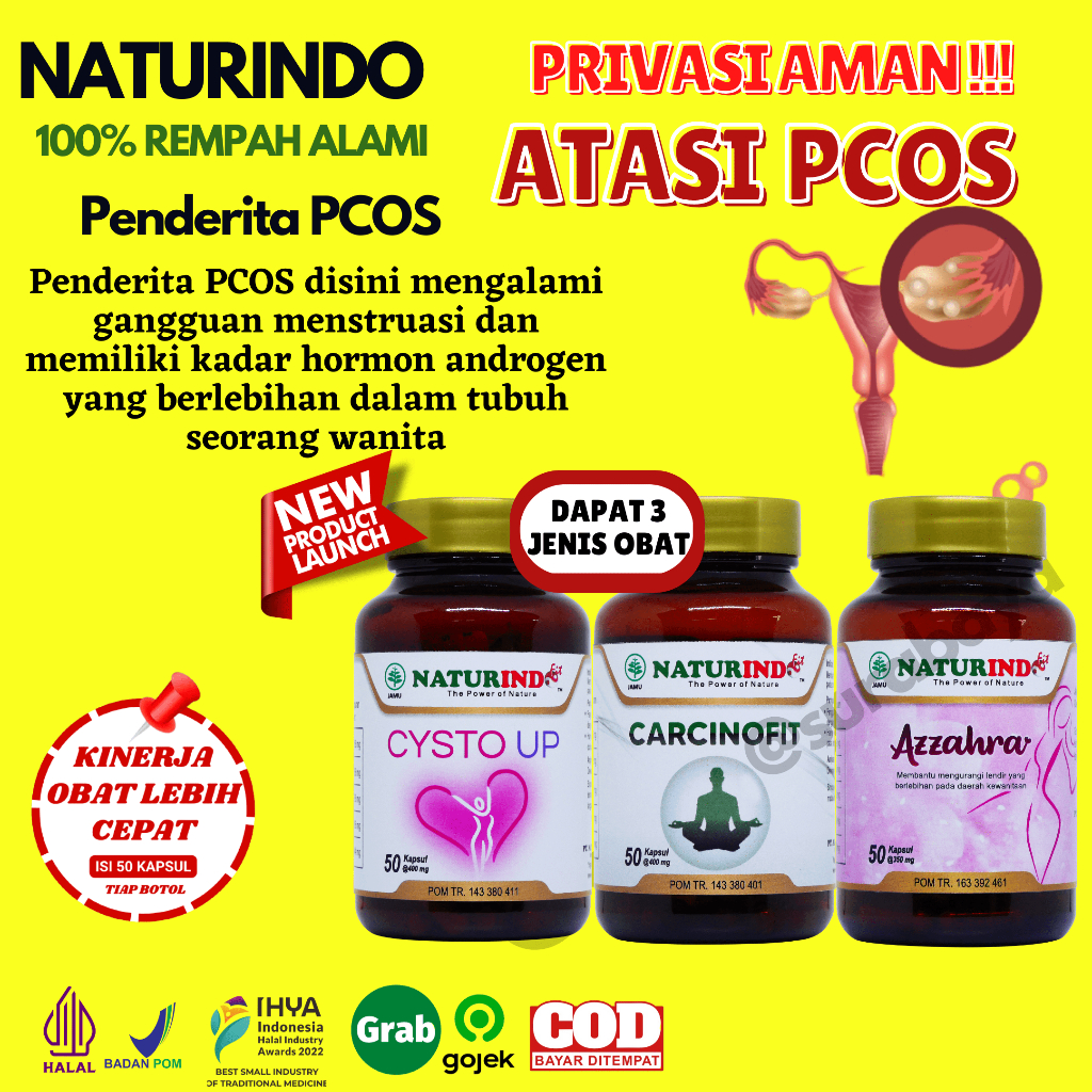 Jual Obat Herbal PCOS Pelancar Haid Untuk Program Hamil Obat Sindrom ...