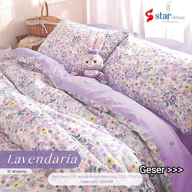 Jual Sprei Katun Lokal Motif Lavendaria By Bahan Katun Star,Sprei ...
