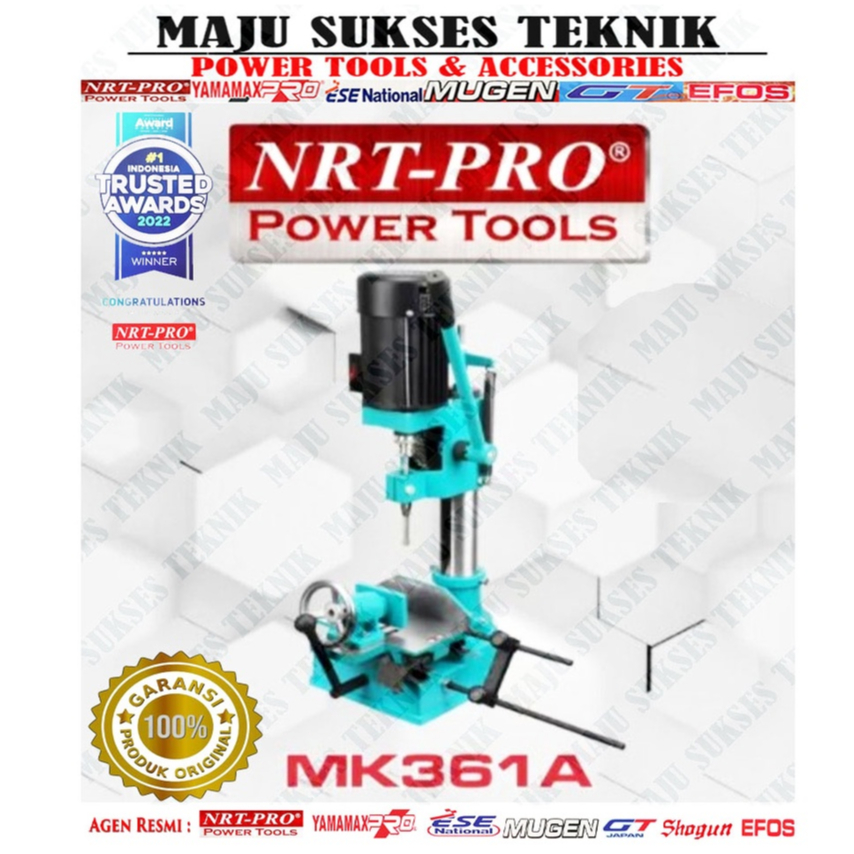 Jual NRT PRO MK 361A 13mm Mesin Bobok Kayu Mortiser/ Mortising Chisel ...