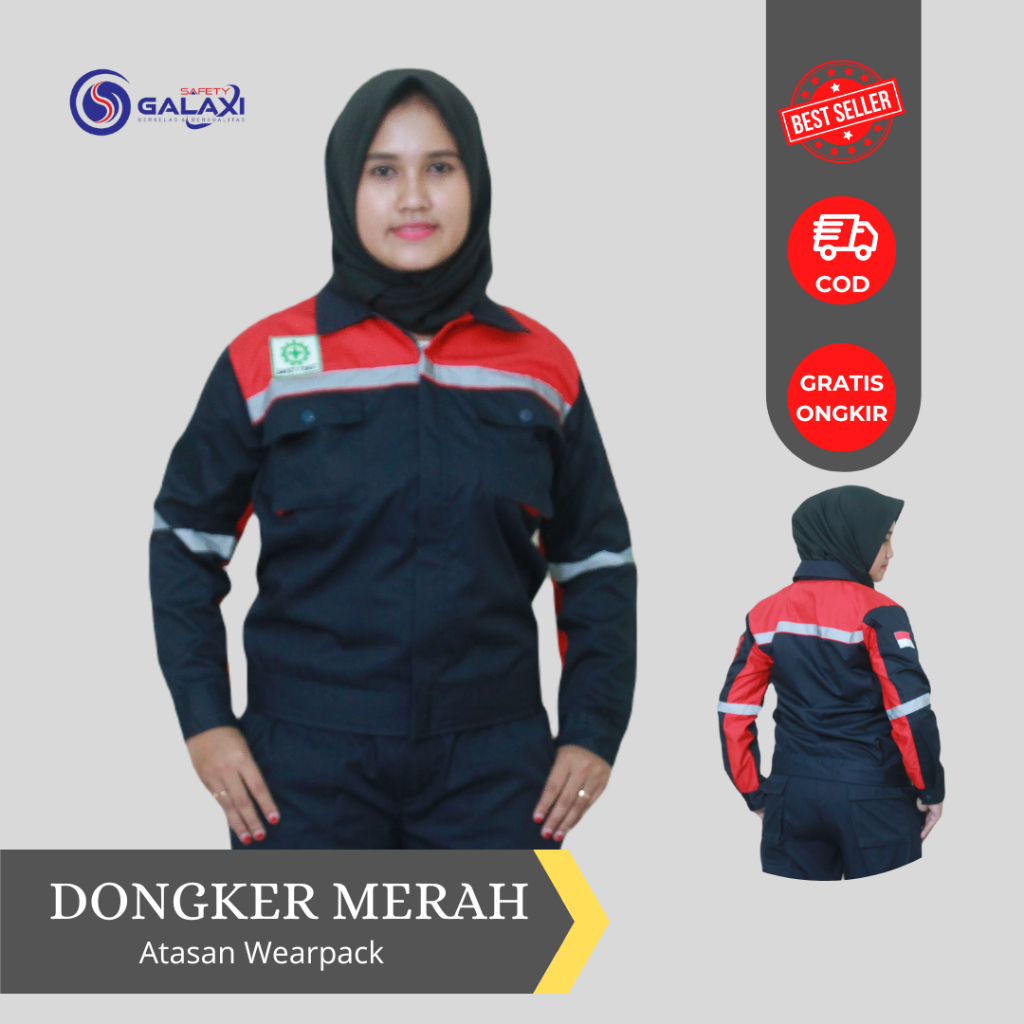 Jual Baju Kerja/ Wearpack Atasan/ Baju Kerja Lengan Panjang/ Baju Kerja ...