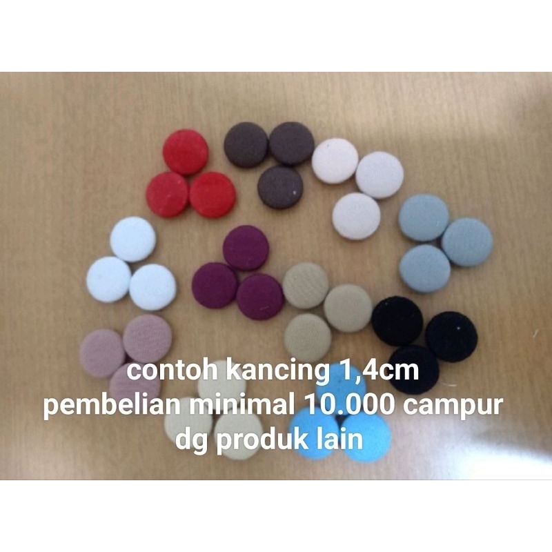 Jual kancing bungkus 1,4cm kancing kain kancing baju = 10bj | Shopee ...