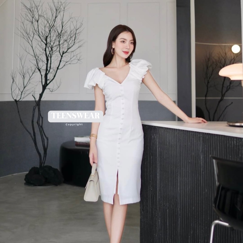 Jual Carlise Dress (Premium Korean Midi Sleeveless Dress Import Bangkok ...
