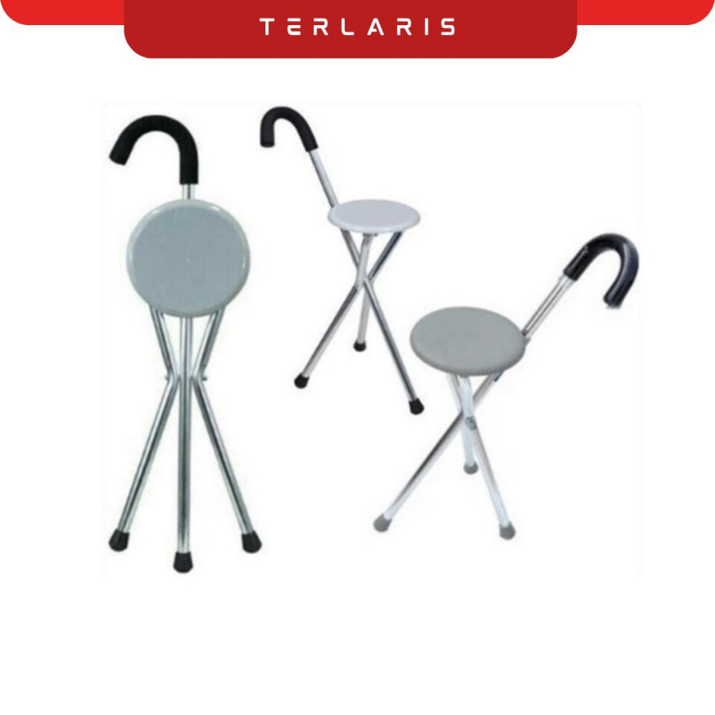 Jual Tongkat Kursi Lipat 2 In 1 STAINLESS/ Tongkat Duduk/ Kursi Duduk ...