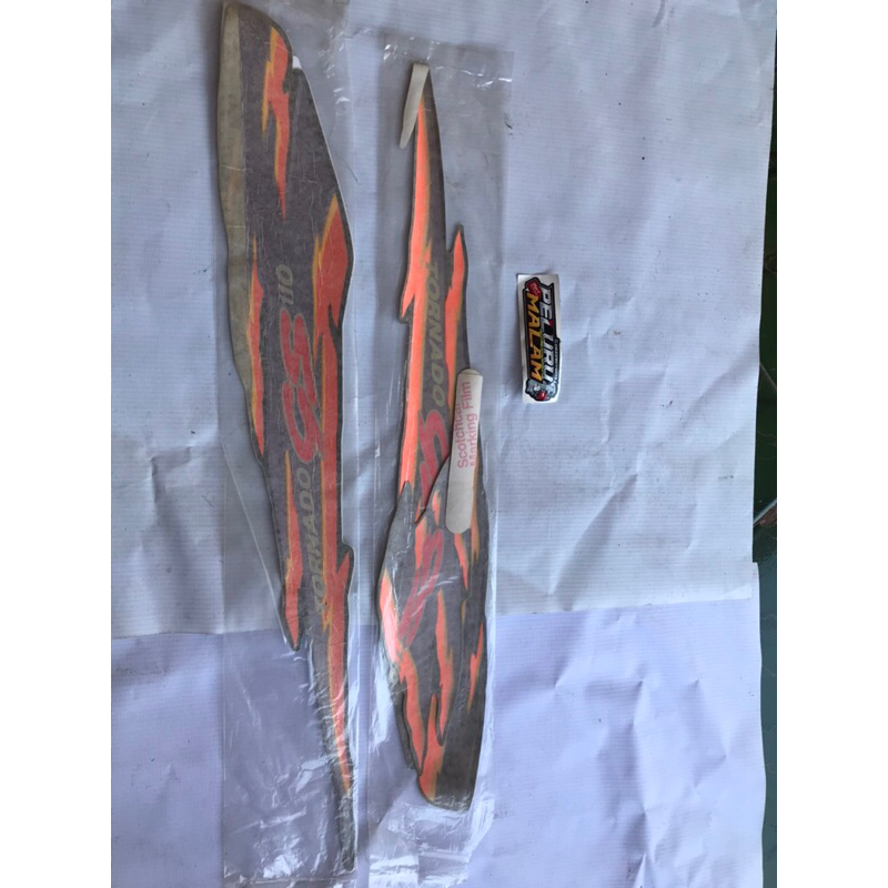 Jual striping full set suzuki tornado gs 110 warna ungu orange original ...
