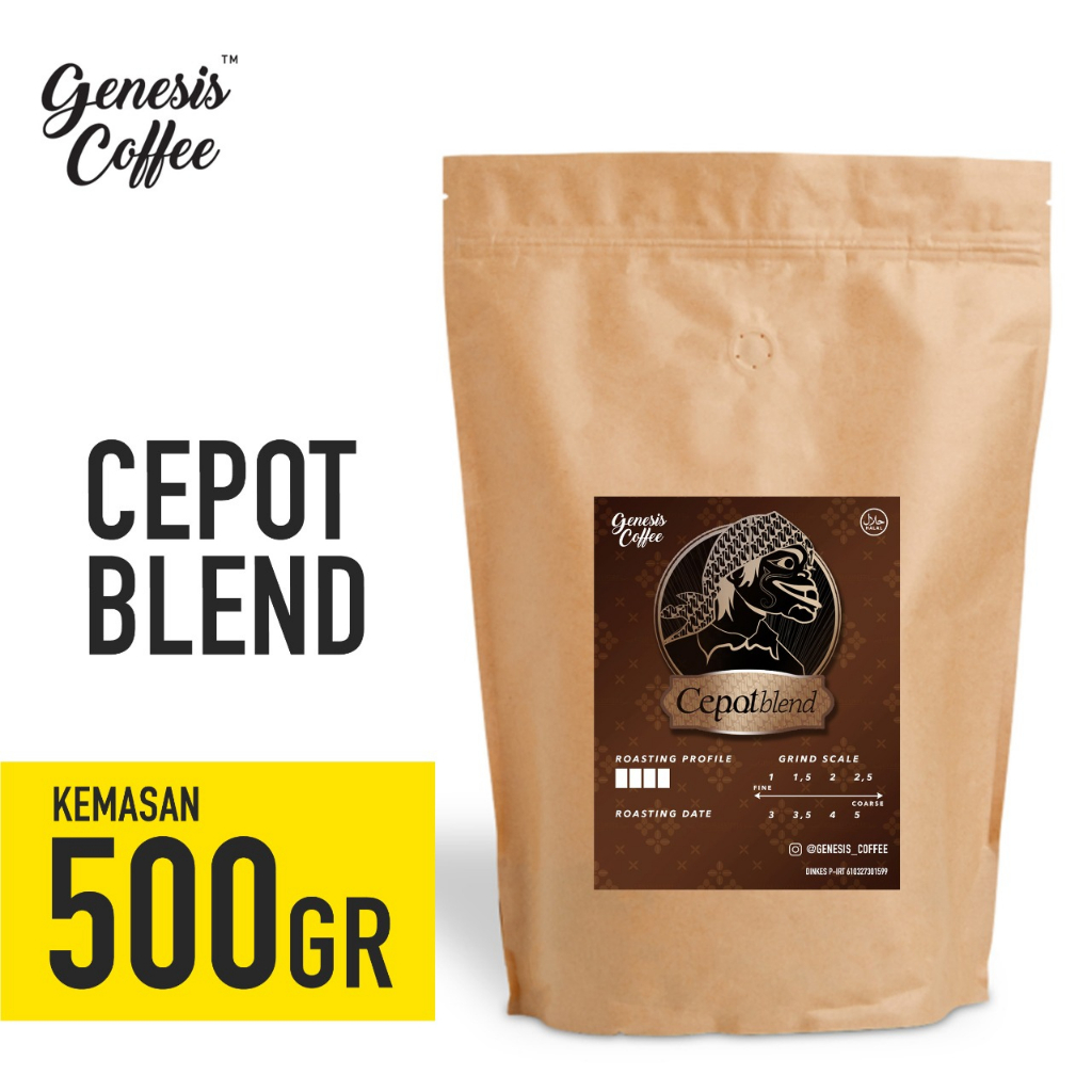 Jual GENESIS CEPOT BLEND KEMASAN KRAFT 500GR | Shopee Indonesia