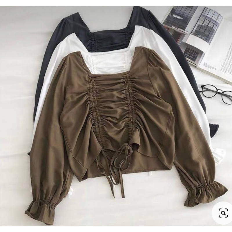 Jual BLOUSE KOREA - PANSIA BLOUSE | Shopee Indonesia