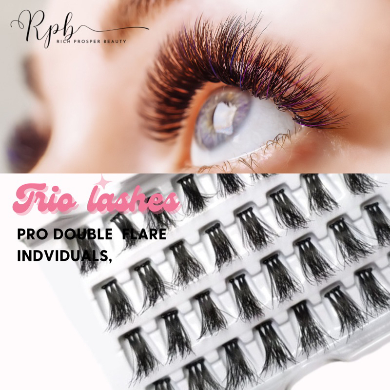 Jual PRO DOUBLE FLARE UP KNOTTED TRIO LASHES - XANADU PLETHORA LASHES ...