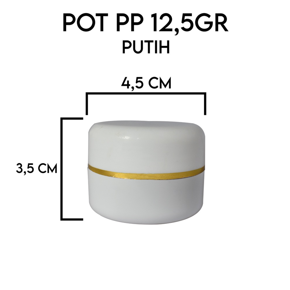 Jual Pot cream 12.5gr putih bahan pp - Putih | Shopee Indonesia