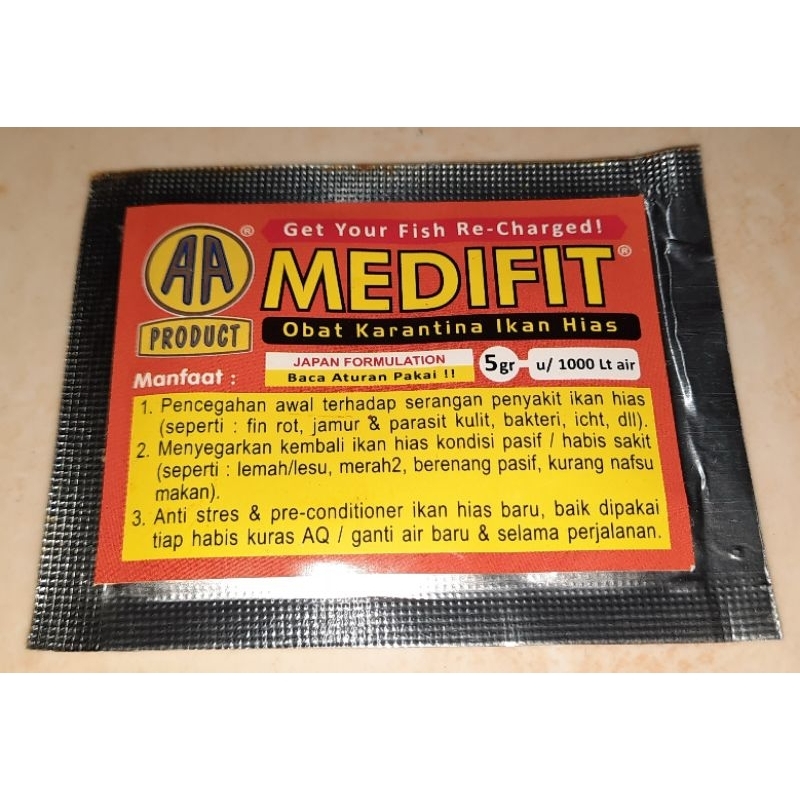 Jual obat ikan MEDIFIT akari ( obat karantina ikan hias ) 5 gram ...