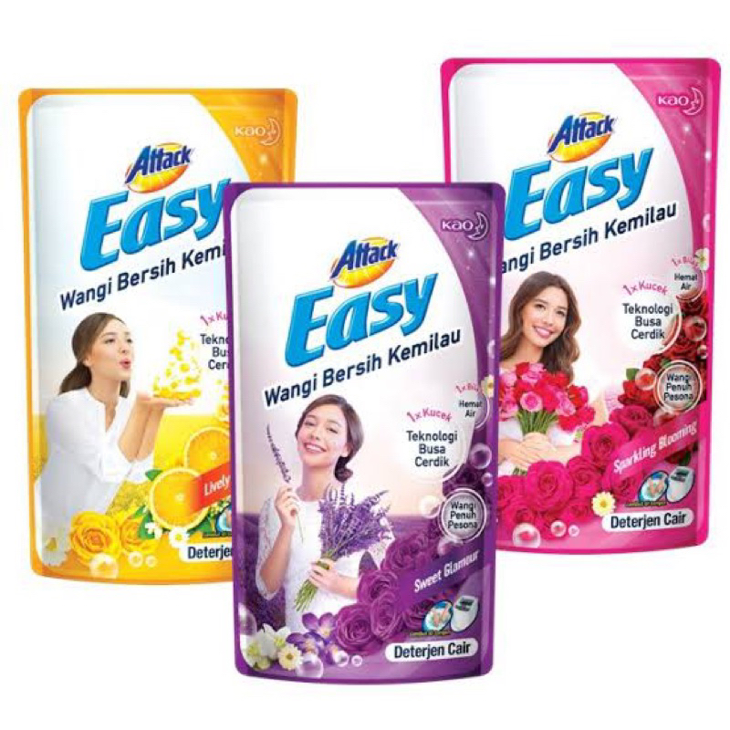 Jual Attack Easy Deterjen Cair (750ml) (3 Varian) | Shopee Indonesia
