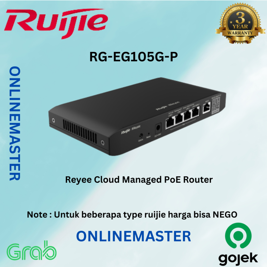 Jual Ruijie RG-EG105G-P RG-EG Series Gigabit Cloud Managed Router ...