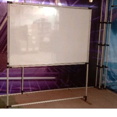 Jual papan tulis white board+tempat sepidol/penghapus non magnet ...