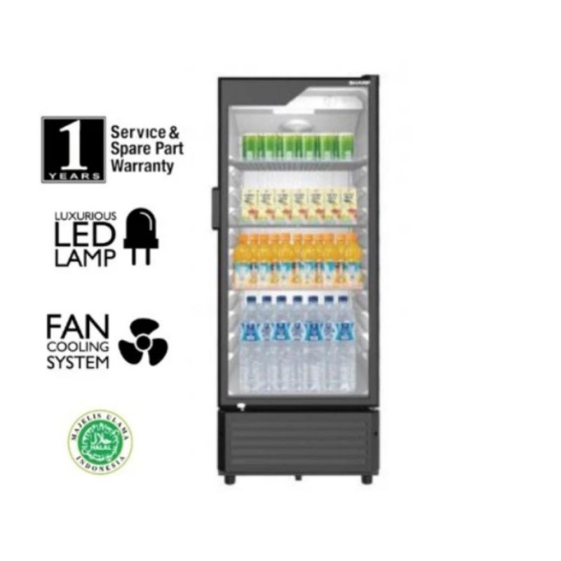 Jual SHOWCASE SHARP SCH170FS - SHOWCASE SHARP 3 RAK - SHARP SHOWCASE ...